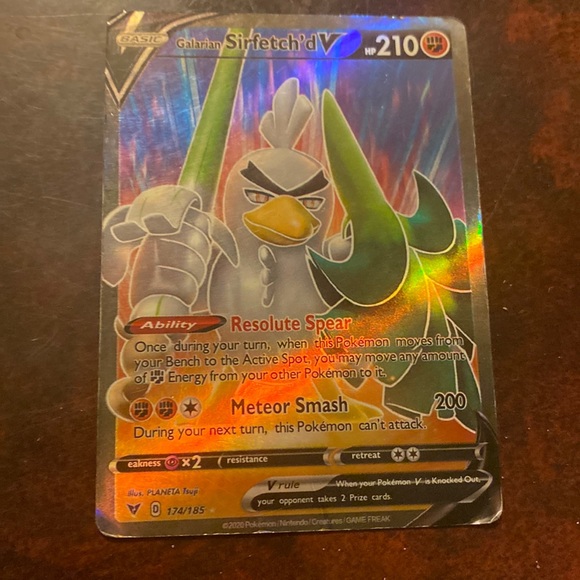 Toys | Pokemon Galarian Sirfetchd V 12 | Poshmark